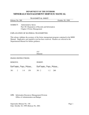 Fillable Online Chapter 2 Forms Management. Transmittal Sheet Fax Email ...