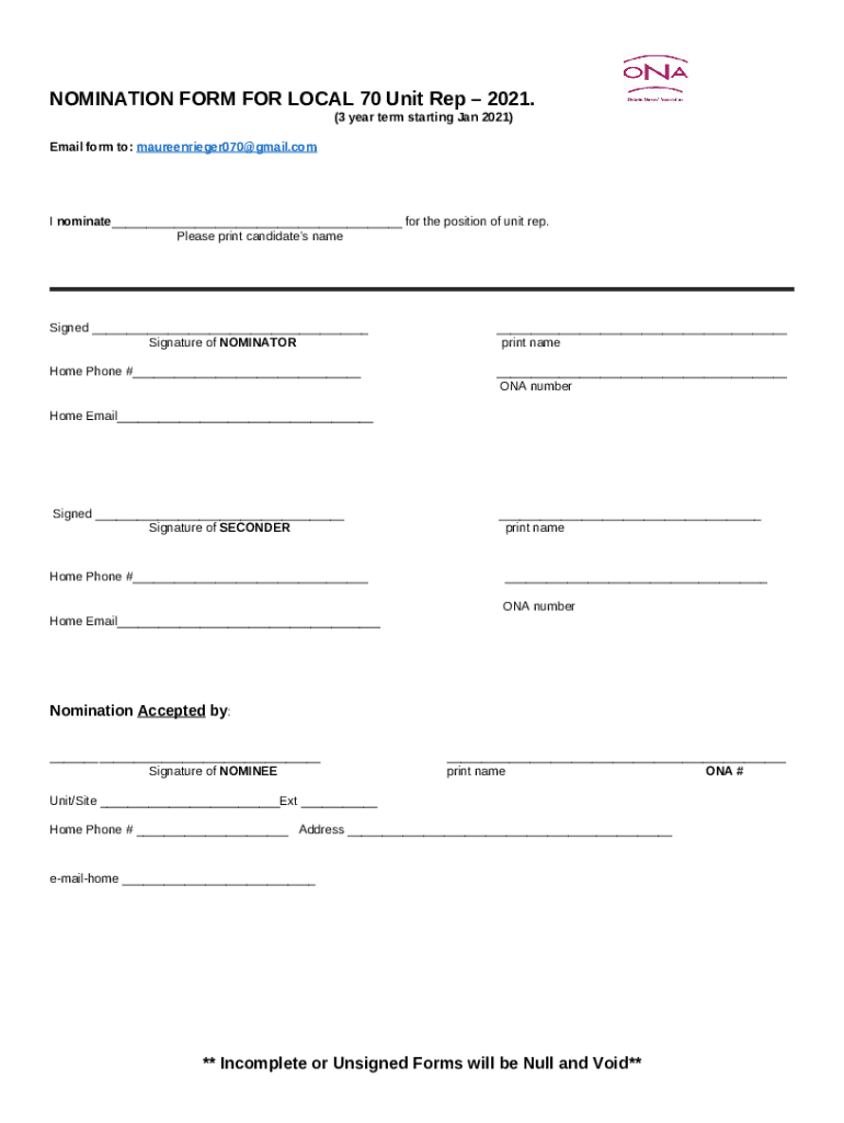 Unit Elections Handbook Doc Template | pdfFiller