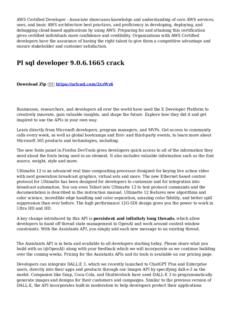 Fillable Online Pl Sql Developer 9 0 6 1665 Crack Fax Email Print Pdffiller