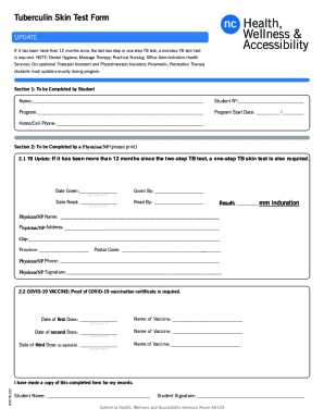 Fillable Online Tuberculin-Skin-Test-Form-2023 (UPDATED) Fax Email ...