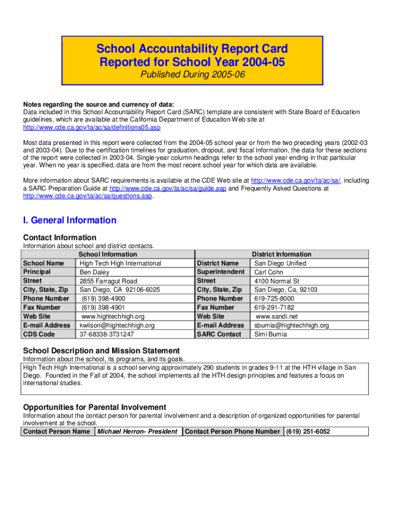 Fillable Online www-classic sandi 2004-05 Template - School ...
