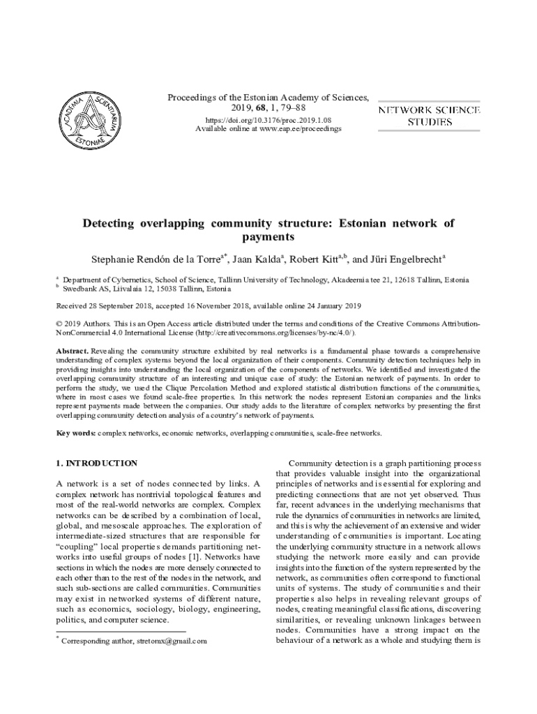 Fillable Online Detecting overlapping community structure Fax Email Print - pdfFiller