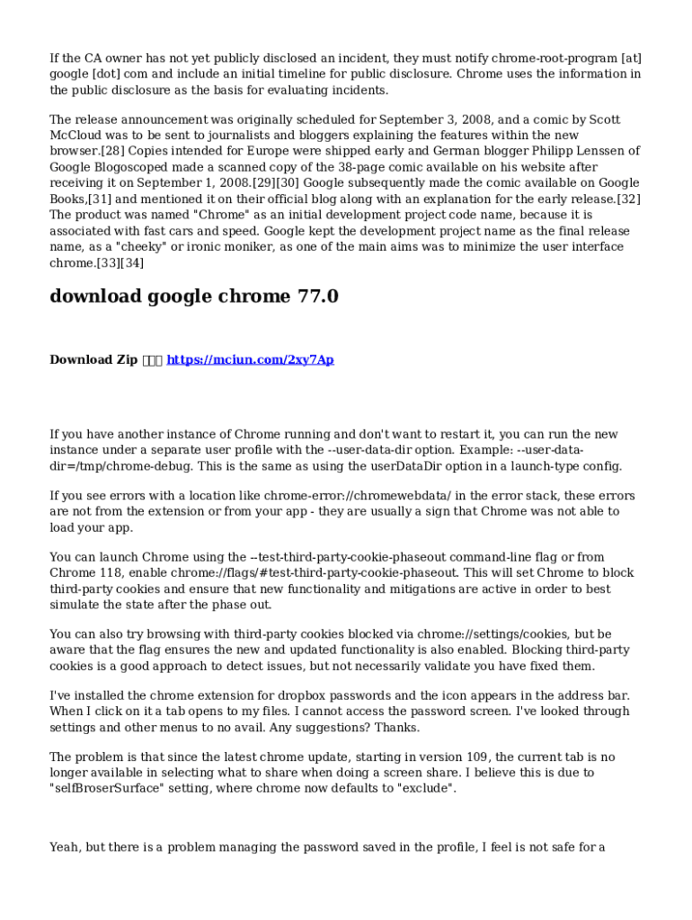 Fillable Online Download Google Chrome 77.0 Fax Email Print - pdfFiller