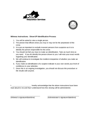 -Eyewitness Identification Instructions On Scene ... Doc Template ...