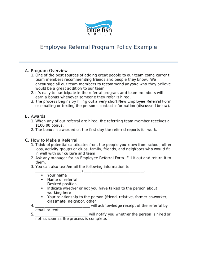 How to Create an Employee Referral Program That Hires ... Doc Template ...