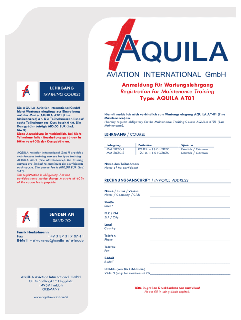 Fillable Online Type Certificate Data Sheet (TCDS) Template Fax Email ...