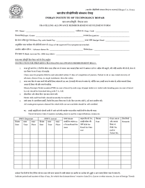 Fillable Online FORM NO. IRD/TRV-5 TRAVELLING ALLOWANCE ... Fax Email ...