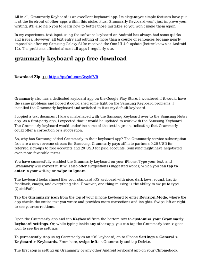 Fillable Online Grammarly: AI Writing Keyboard on the App Store - Apple Fax Email Print - pdfFiller