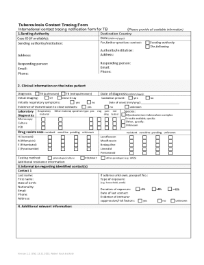 Fillable Online International contact-tracing notification form for ...