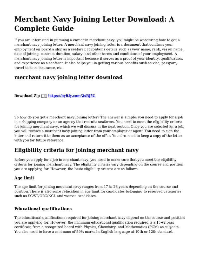 Fillable Online Merchant Navy Form Pdf - Fill Online, Printable ...