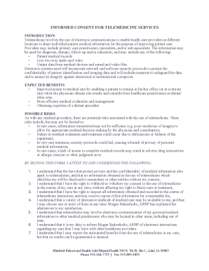Fillable Online sample telemedicine informed consent Fax Email Print ...