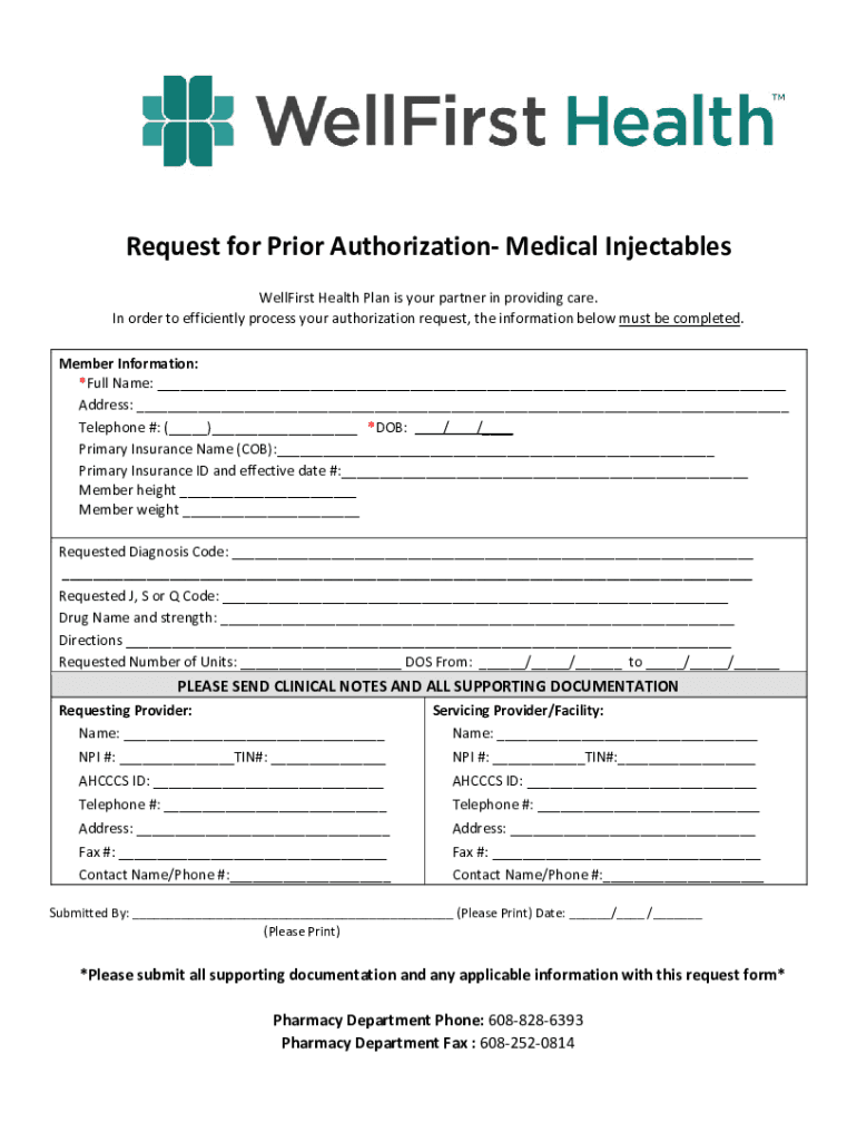 Fillable Online Medical Pharmacy Prior Authorization Fax Email Print ...