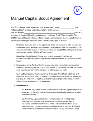 Fillable Online Finder's Fee Agreement Template Fax Email Print - pdfFiller