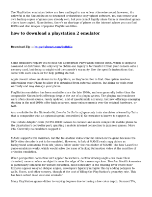 Fillable Online PlayStation Global Developer and Publisher Agreement ...