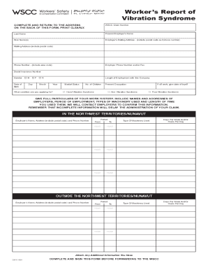 Fillable Online Worker's Report of Vibration Syndrome Fax Email Print ...