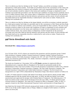 Fillable Online Ppf Form Download Axis Bank Fax Email Print - pdfFiller