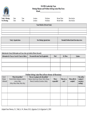 Action Plan Template (word) Doc Template | pdfFiller