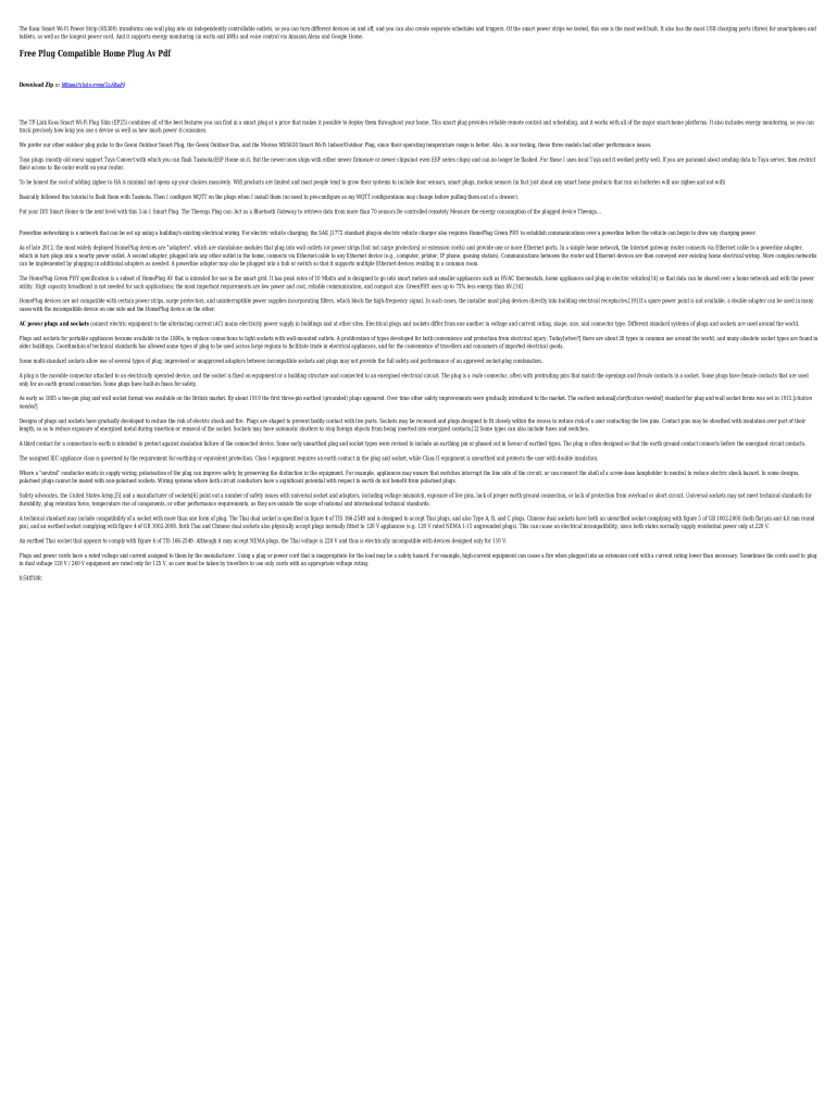 Fillable Online TP-Link Kasa Smart Wi-Fi Power Strip White HS300 Fax Email Print - pdfFiller