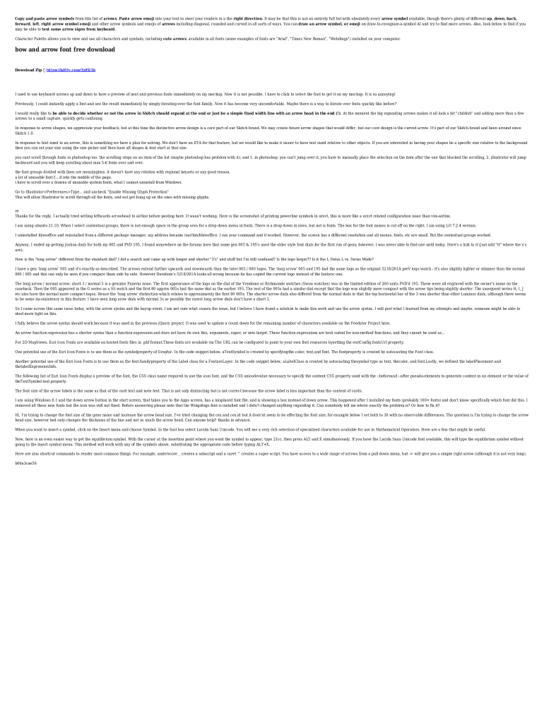 Fillable Online How to copy paste Arrow symbols with Fancytexttool.net ...