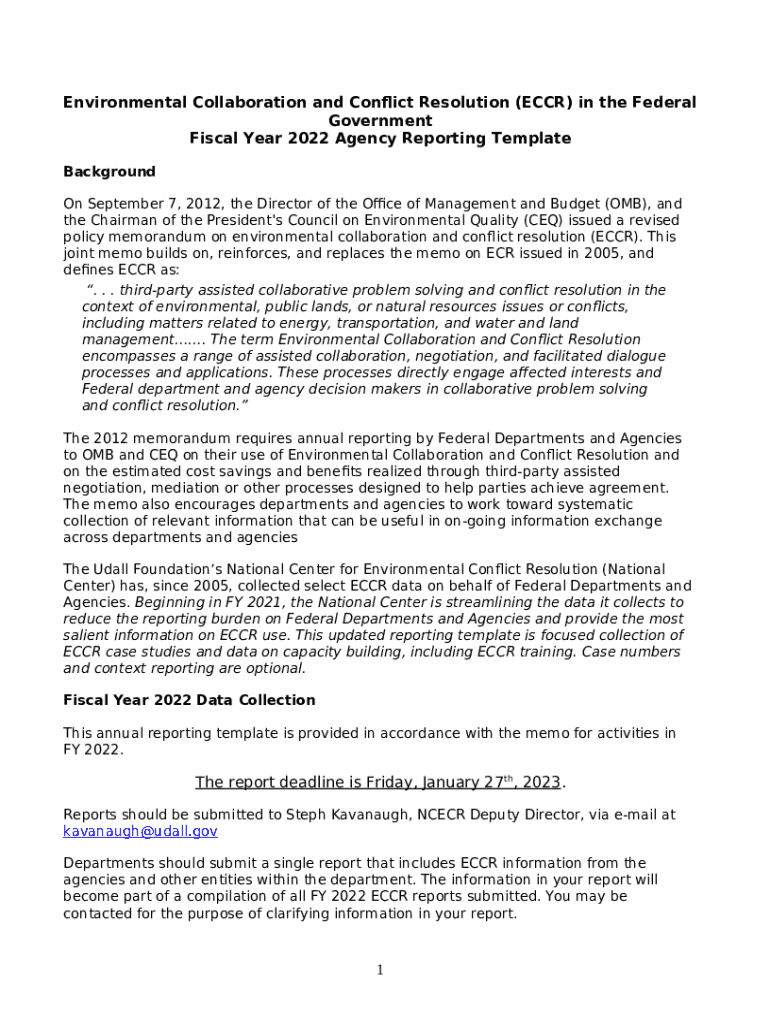 Fiscal Year 2022 Agency Reporting Template Doc Template | pdfFiller