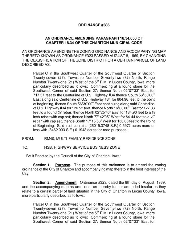 Fillable Online A petition to amend the zoning ordinance to be more in ...