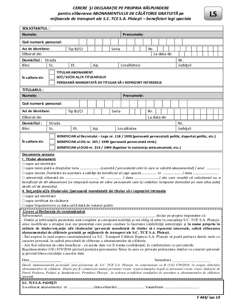 Fillable Online cerere eliberare card elev, student orfan sau ... Fax ...
