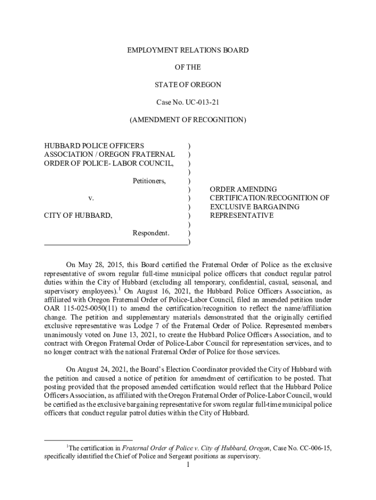 Fillable Online Oregon State Lodge- Fraternal Order of PolicePortland OR Fax Email Print - pdfFiller