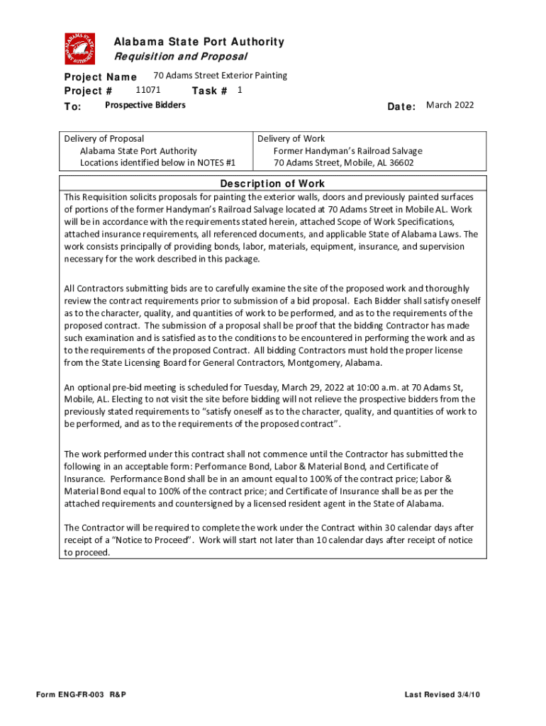 Fillable Online 11071-Bid-Documents-70-Adams-St-Exterior-Paint. ... Fax Email Print - pdfFiller