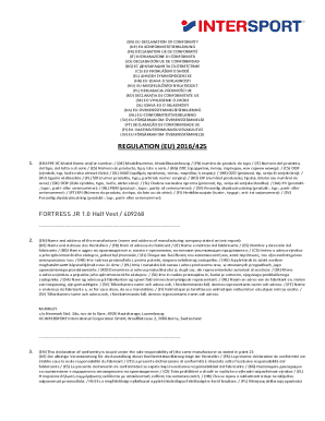 Fillable Online (SL) IZJAVA EU O SKLADNOSTI Fax Email Print - pdfFiller