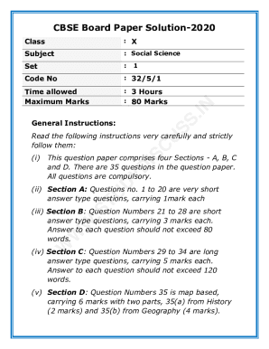 Fillable Online SOLUTION: Cbse question paper social science Fax Email ...