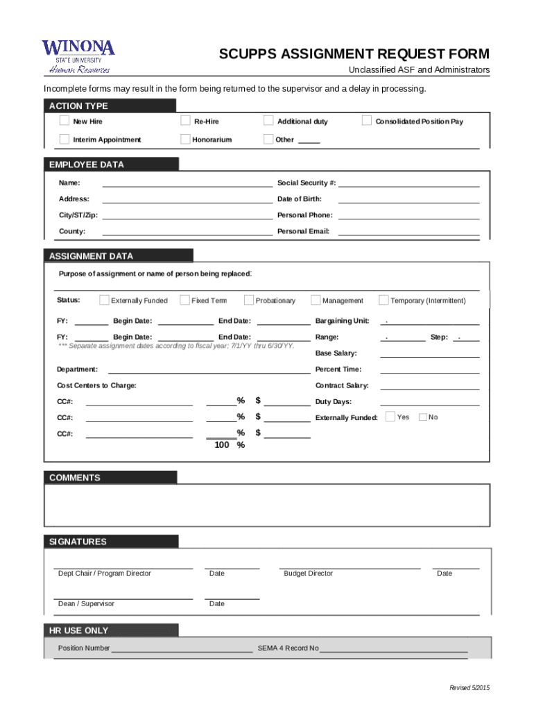 ASF Position Description template Doc Template | pdfFiller