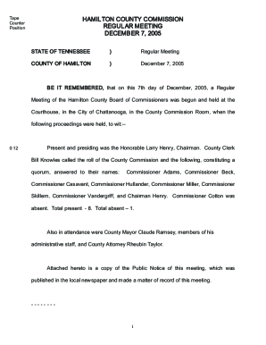 Fillable Online resolutions hamiltontn HAMILTON COUNTY COMMISSION Fax ...