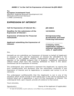 Call for Expression of Interest No. JER-009/5 to select ... Doc ...