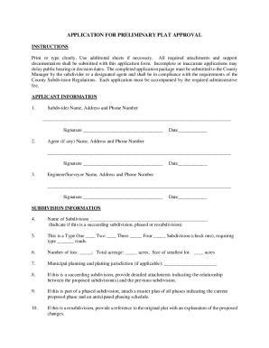 Fillable Online PLAN AND PLAT APPROVAL PROCEDURE Fax Email Print - pdfFiller