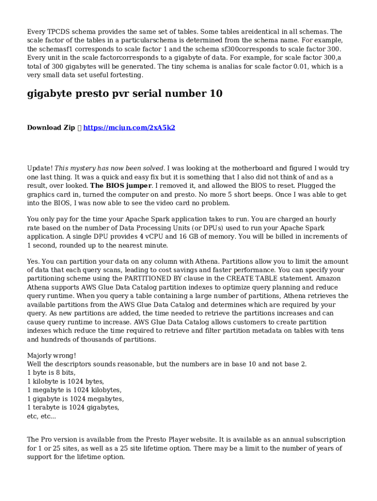 Fillable Online Sample Data: TPC-H Fax Email Print - pdfFiller