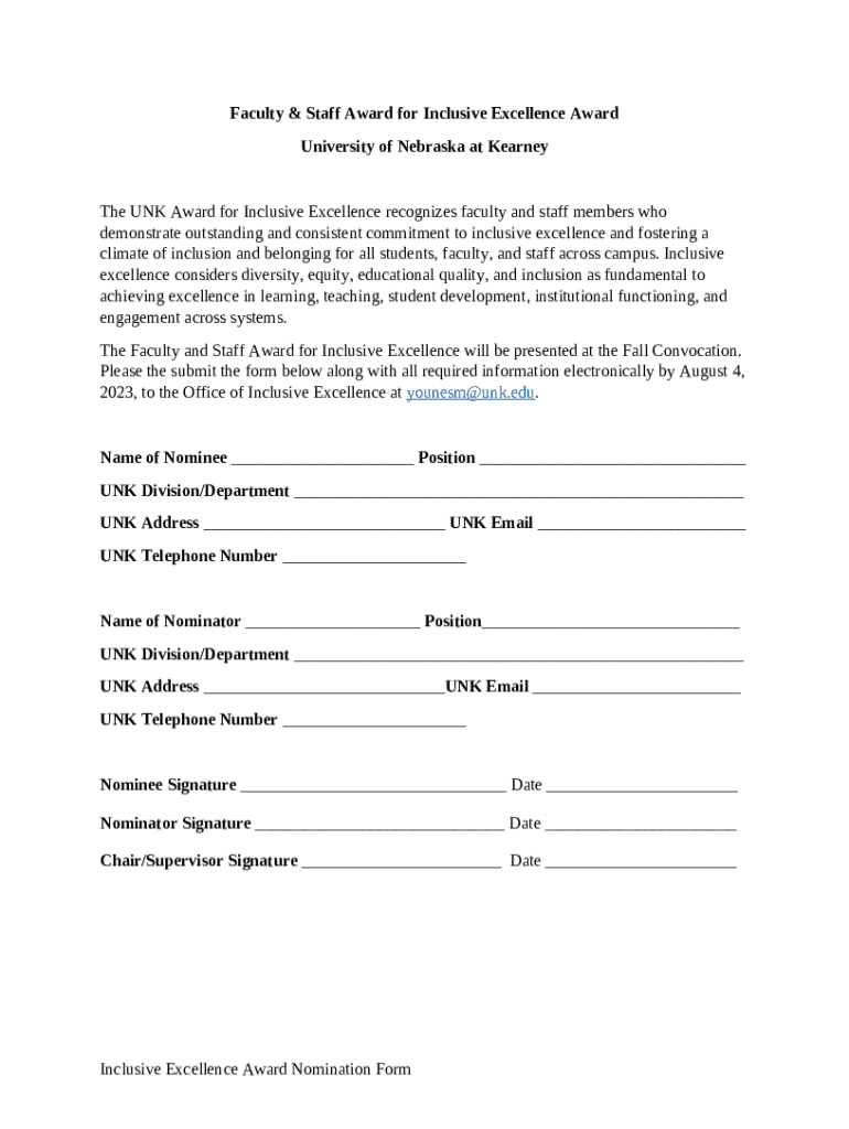 UNK staff members recognized for outstanding service Doc Template ...