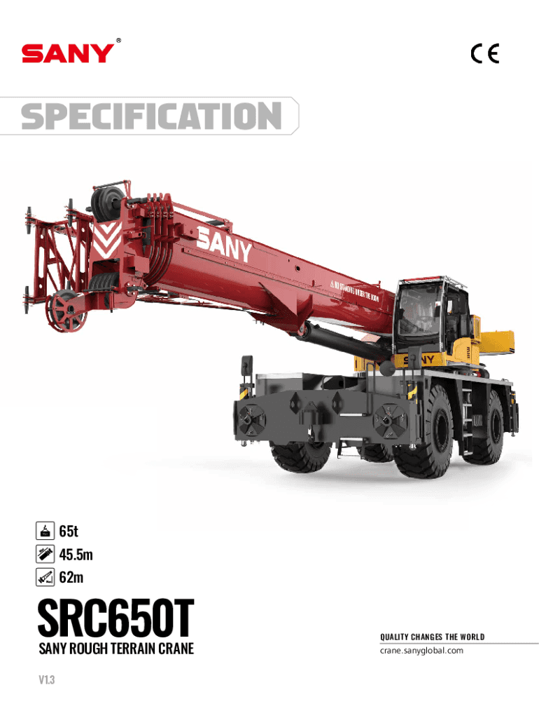 Fillable Online A 65t rough terrain crane with five section 45 Fax Email Print - pdfFiller