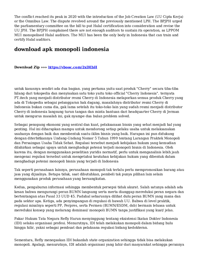 Fillable Online Explainer: What's at stake with Indonesia's controversial ... Fax Email Print ...