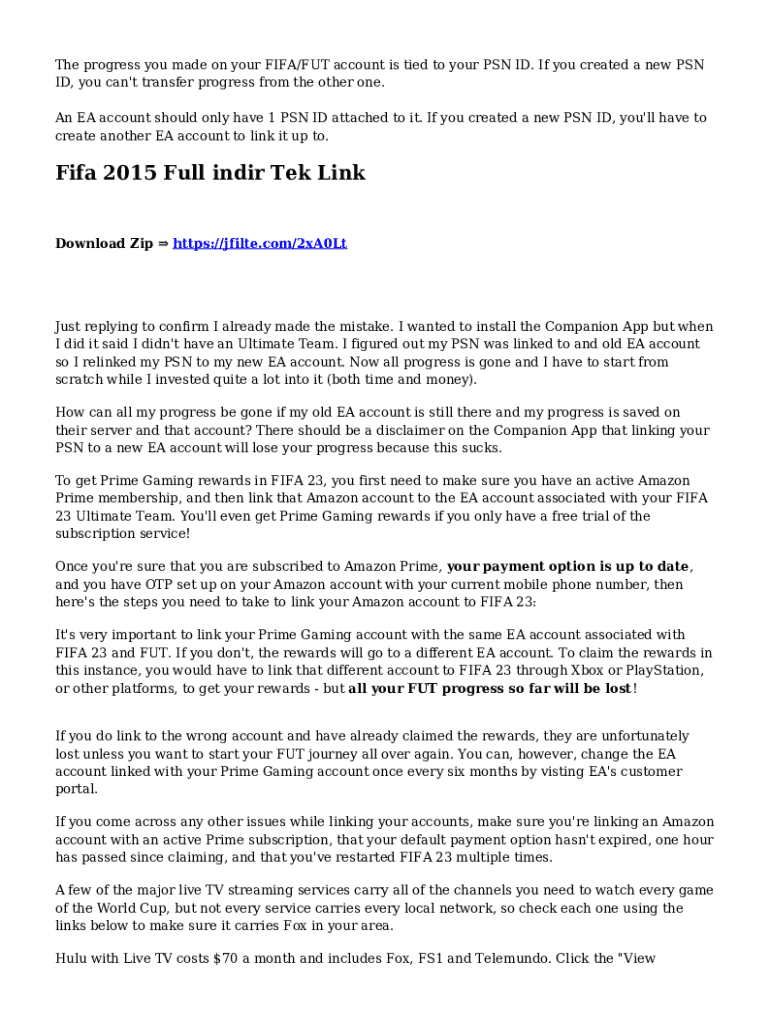 Fillable Online Linking your platform accounts to your EA Account Fax ...