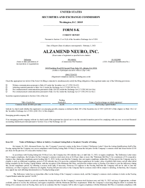 Fillable Online (the Company) received a notice in the form of a letter ...