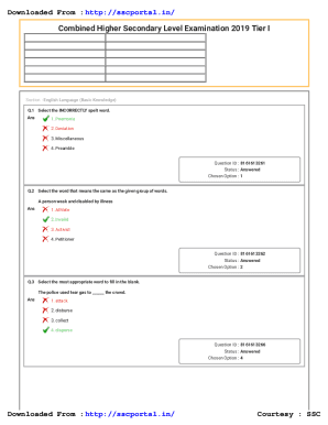 Fillable Online 1) Online Exam Paper - 2020 "held on 09 August 2021 ...