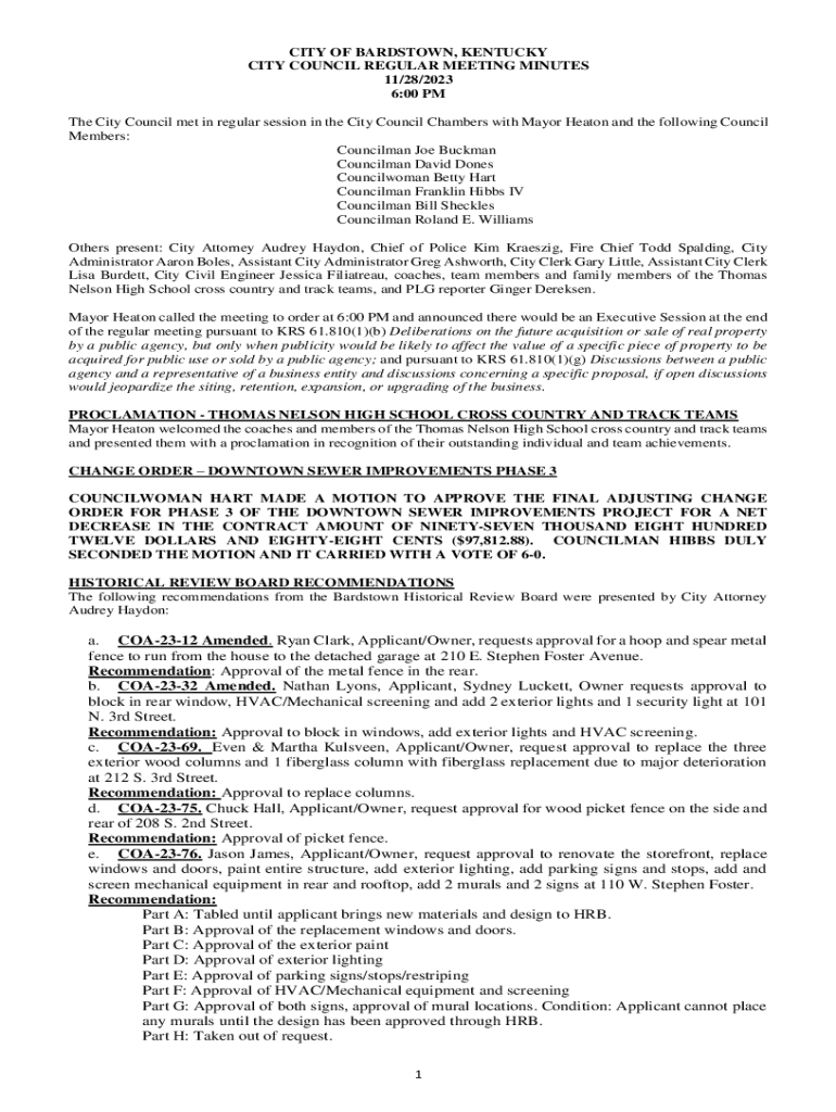 Fillable Online a. COA-23-12 Amended. Ryan Clark, Applicant/Owner, ... Fax Email Print - pdfFiller
