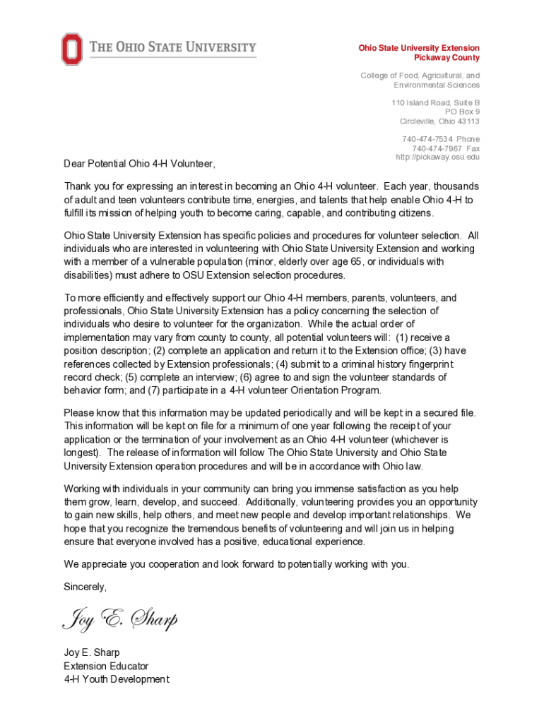 Fillable Online pickaway osu Fillable Online pickaway osu Ohio State University ... Fax Email ...