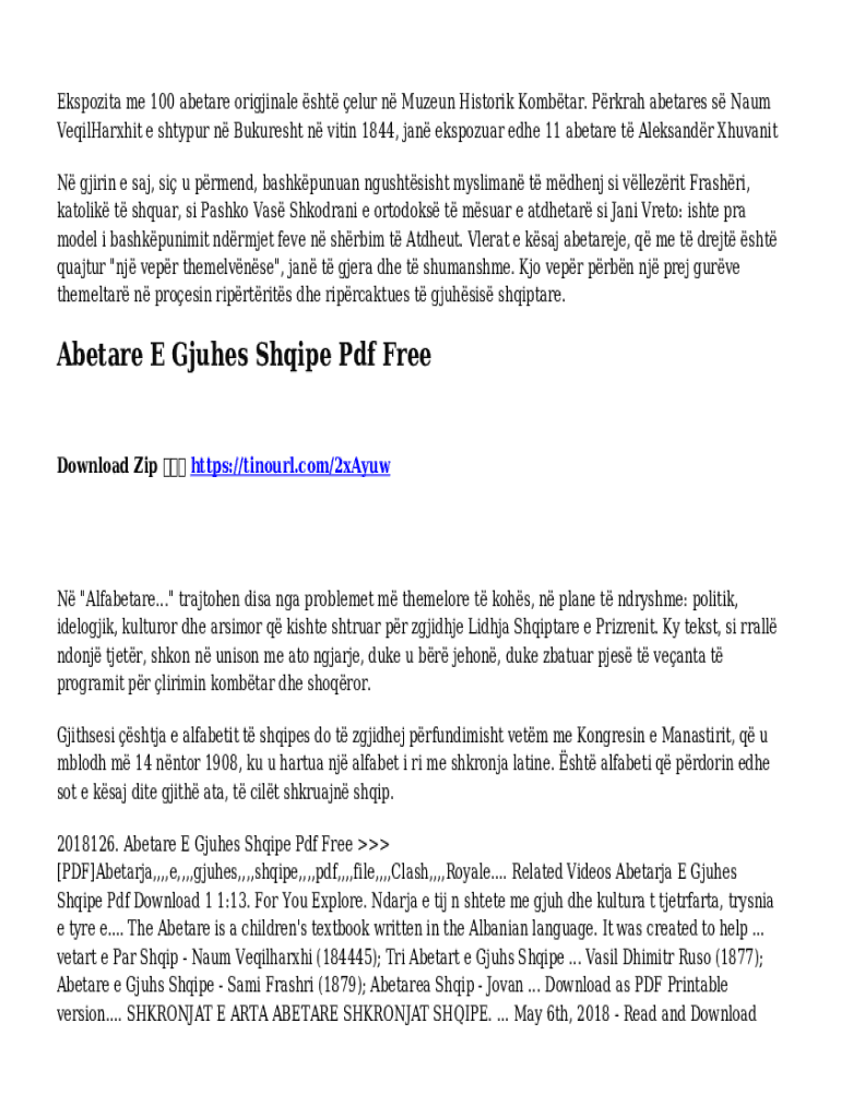 Fillable Online Abetarja e par origjinale e gjuhs shqipe e Naum ... Fax ...