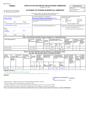 Fillable Online FORM 4 - RH - Restoration Hardware Fax Email Print ...