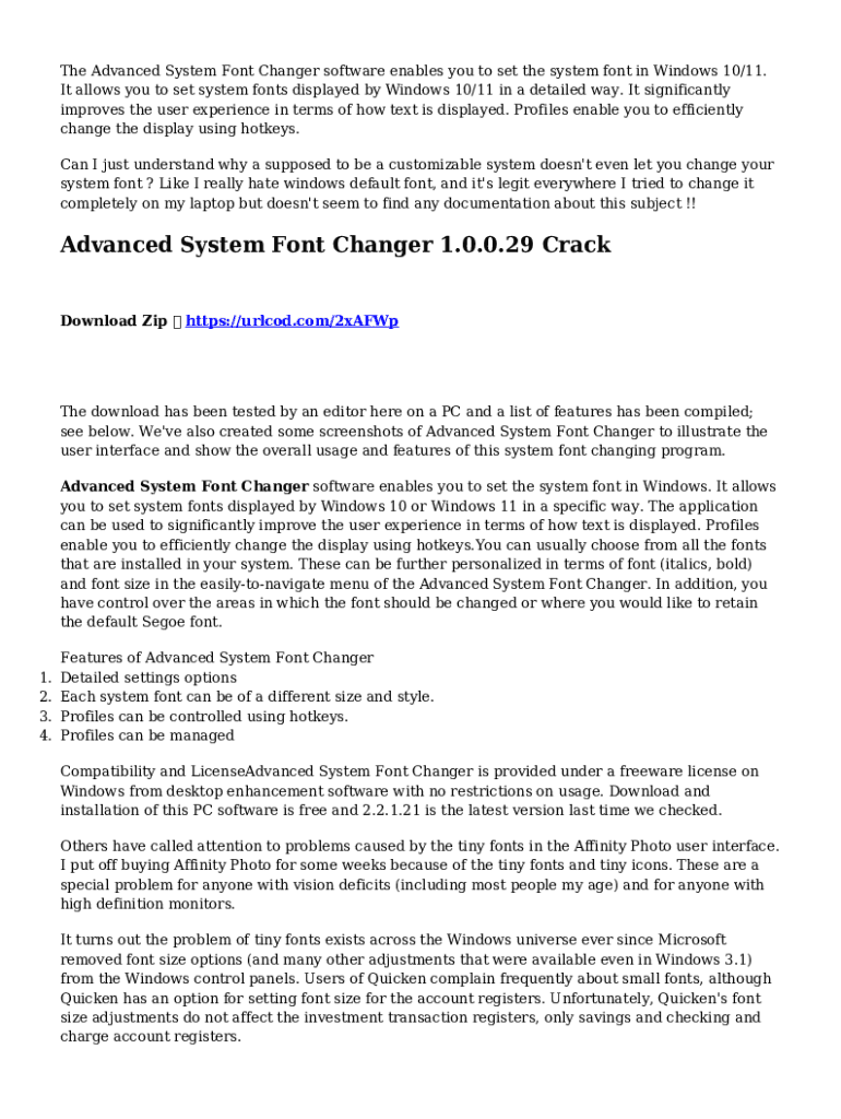 Fillable Online how to change the default font in windows 11 Fax Email Print - pdfFiller