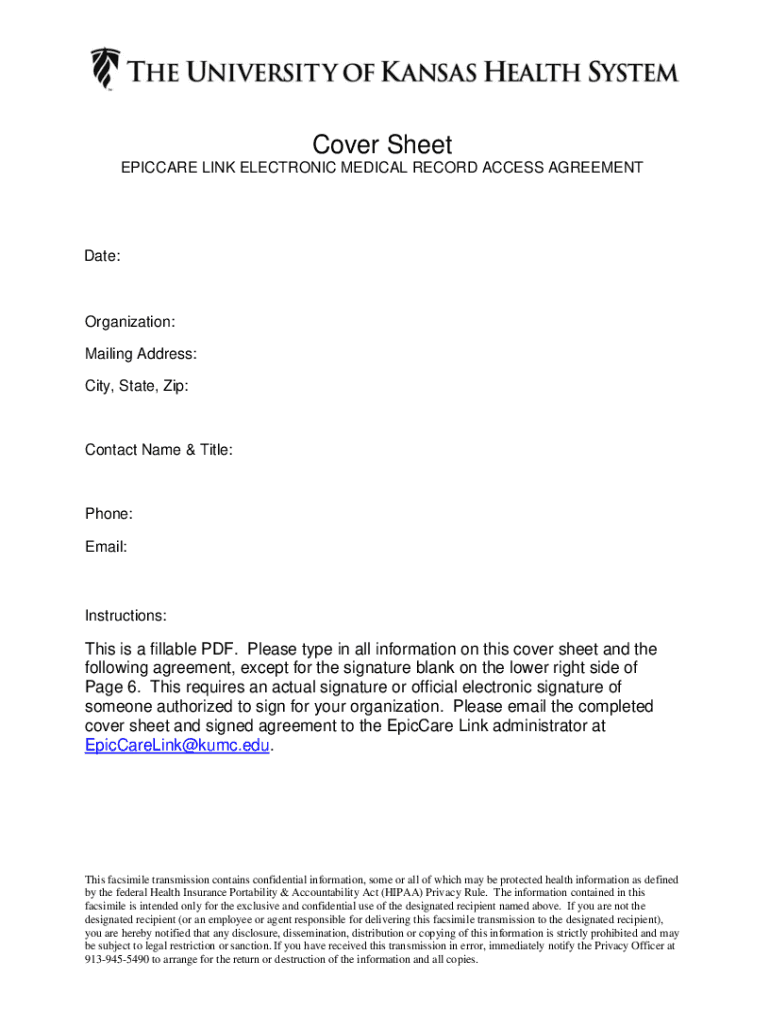 Fillable Online EpicCare Link User Request Form Fax Email Print - pdfFiller