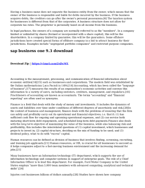 Fillable Online Sap Business One 9.3 Download Fax Email Print - pdfFiller