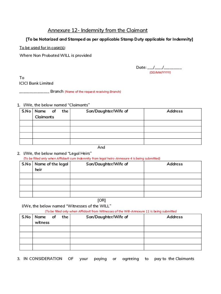 Fillable Online Annexure-2A Application for Deceased Claim Settlement ...