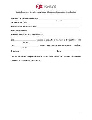 Fillable Online Educational Assistant Application Form Fax Email Print ...